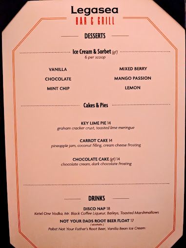 Legasea Bar & Grill Menu | Seafood, Prices, Hours at Moxy Times Square NY